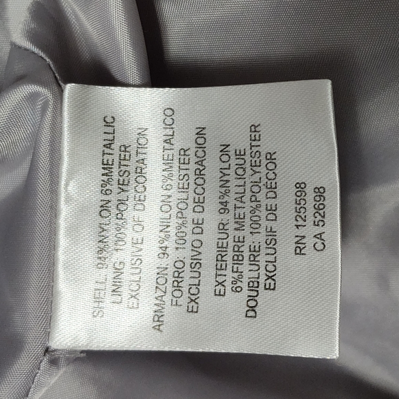 Ellen Tracy | Dresses | Ellen Tracy Silver Metallic Lace Fit And Flare ...